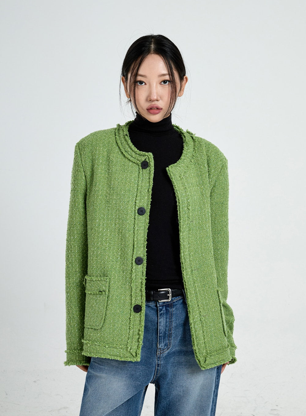 Tweed Jacket Unisex CO18 - Korean Women's Fashion | LEWKIN – LEWKIN ...