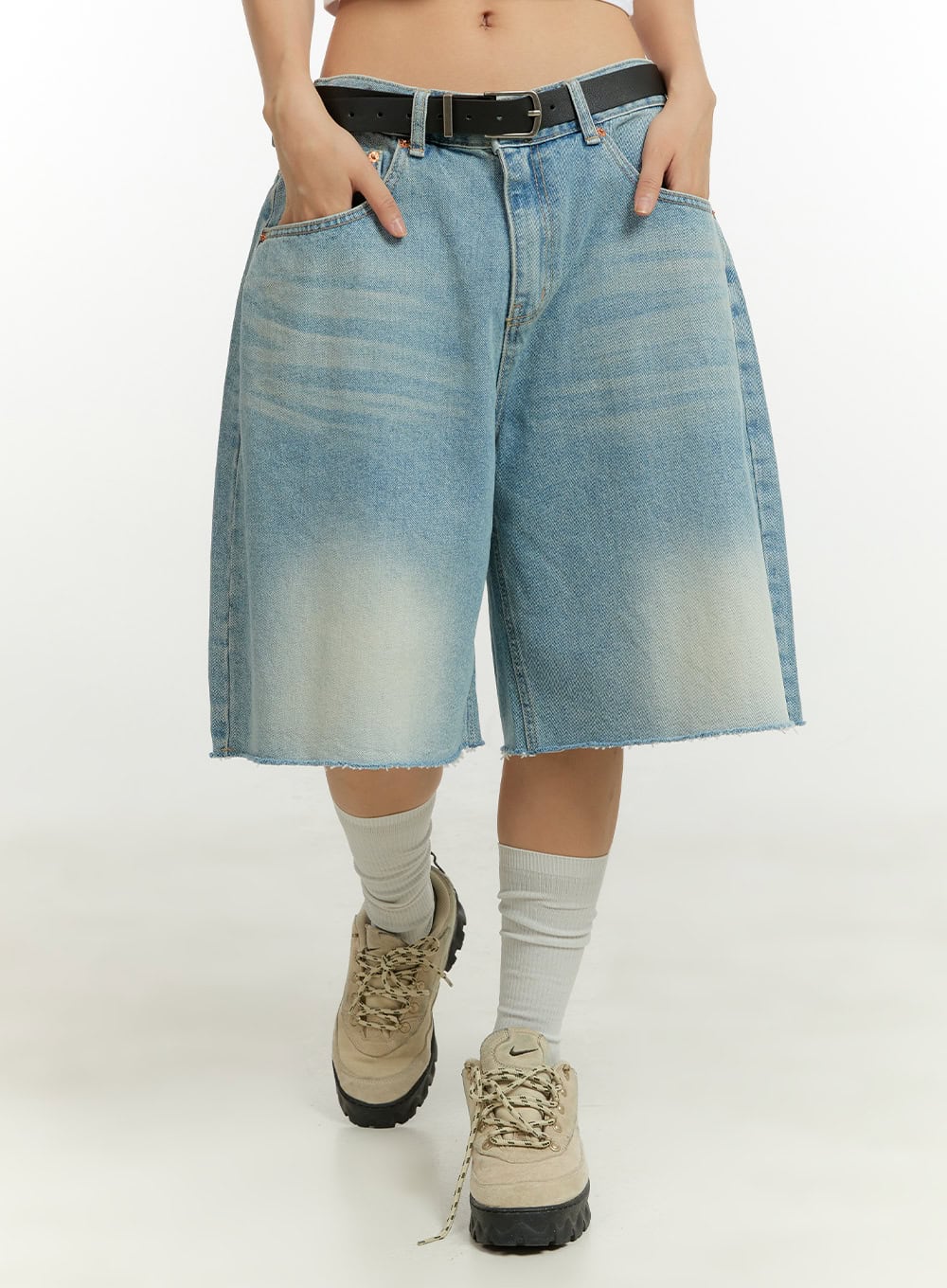 Wide Fit Bermuda Jorts CU428 - Acubi style | LEWKIN